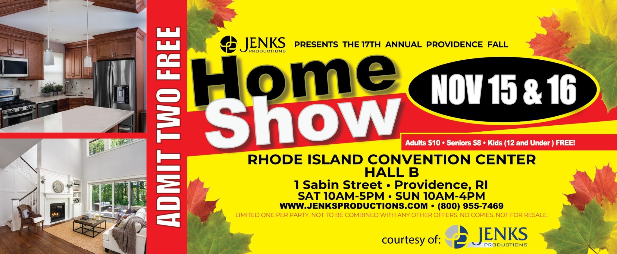 Providence Fall Home Show Free Passes - Thank You Jenks | Jenks Productions